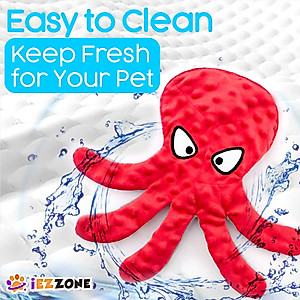 iEZZONE No Stuffing Dog Toys, Crinkle Dogs Toys Squeaky Dog Toys Cute Animal Plush Toys Teething Chew Toys for Puppy Small Medium Large Dog Toys Bulk 2.0