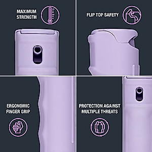 SABRE Pepper Spray & 2-in-1 Stun Gun with Flashlight, Self Defense Kit, Fast Flip Top Safety, Finger Grip for Better & Faster Aim, Painful 1.60 µC Charge, 120 Lumen LED Light, Rechargeable, 0.54 fl oz