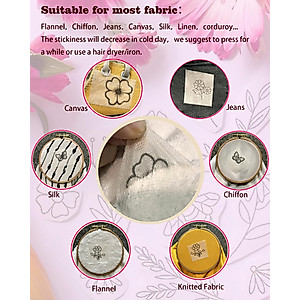 Karpoulra 6 Sheets 8.5"x11" Sticky Water Soluble Embroidery Stabilizer, Dissolvable Printable Self Adhesive Wash Away Stabilizer for Print or Draw Patterns Hand Machine Embroidery