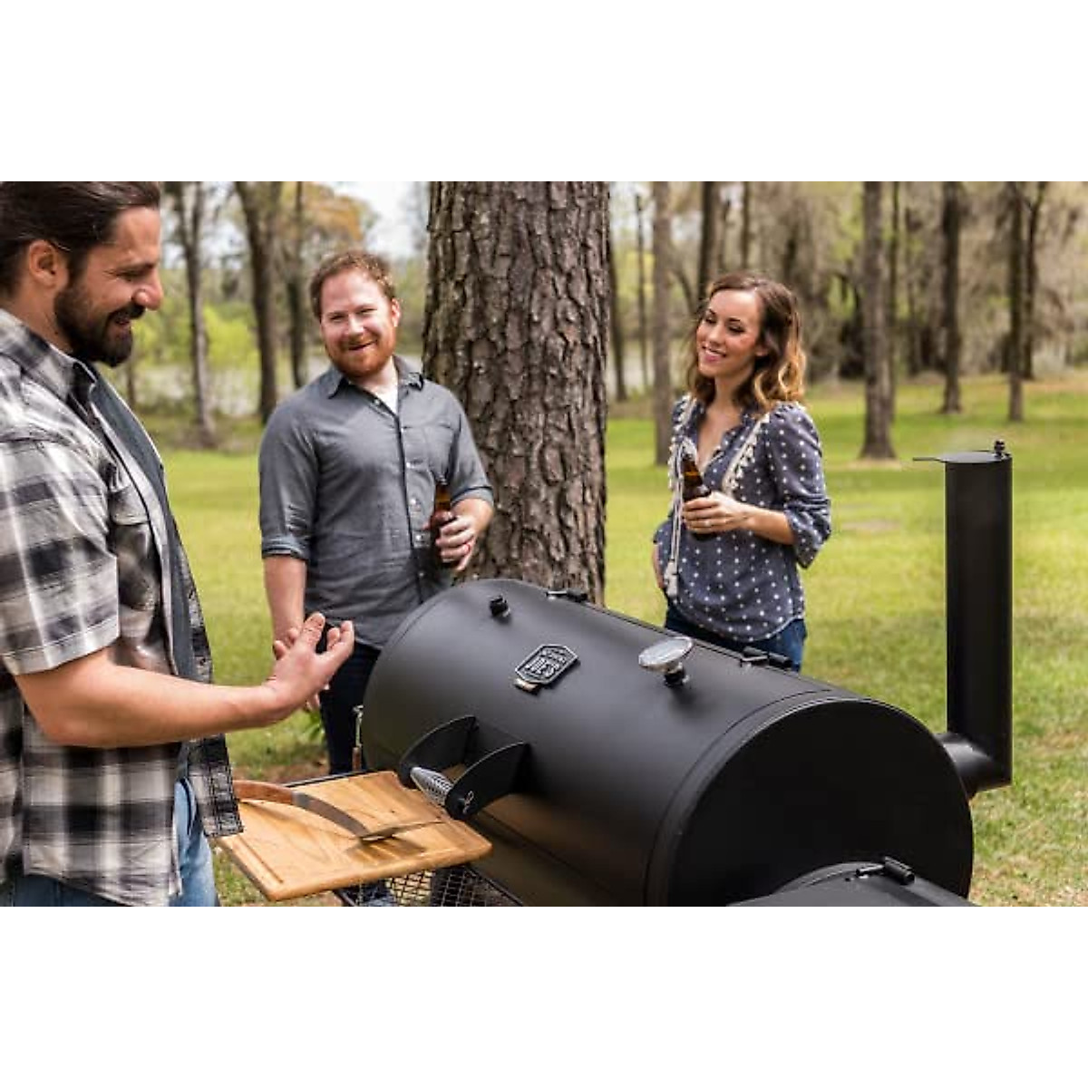 Oklahoma Joe's Longhorn Reverse Flow Smoker, Black