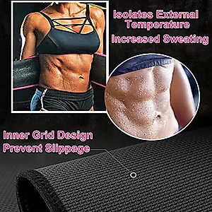 GULANNE Waist Trainer for Women & Man，Sweat Band Waist Trainer Belt，Waist Trimmer Weight Loss Workout Fitness Waist Wrap Belt (S)