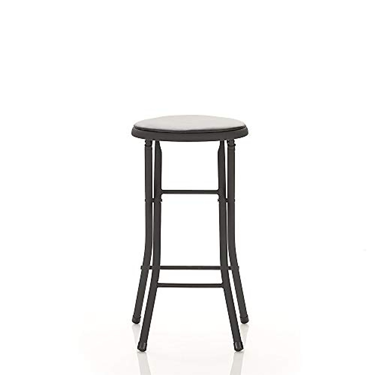 CoscoProducts COSCO 24" Vinyl Padded Folding Stool, Black, 4-Pack