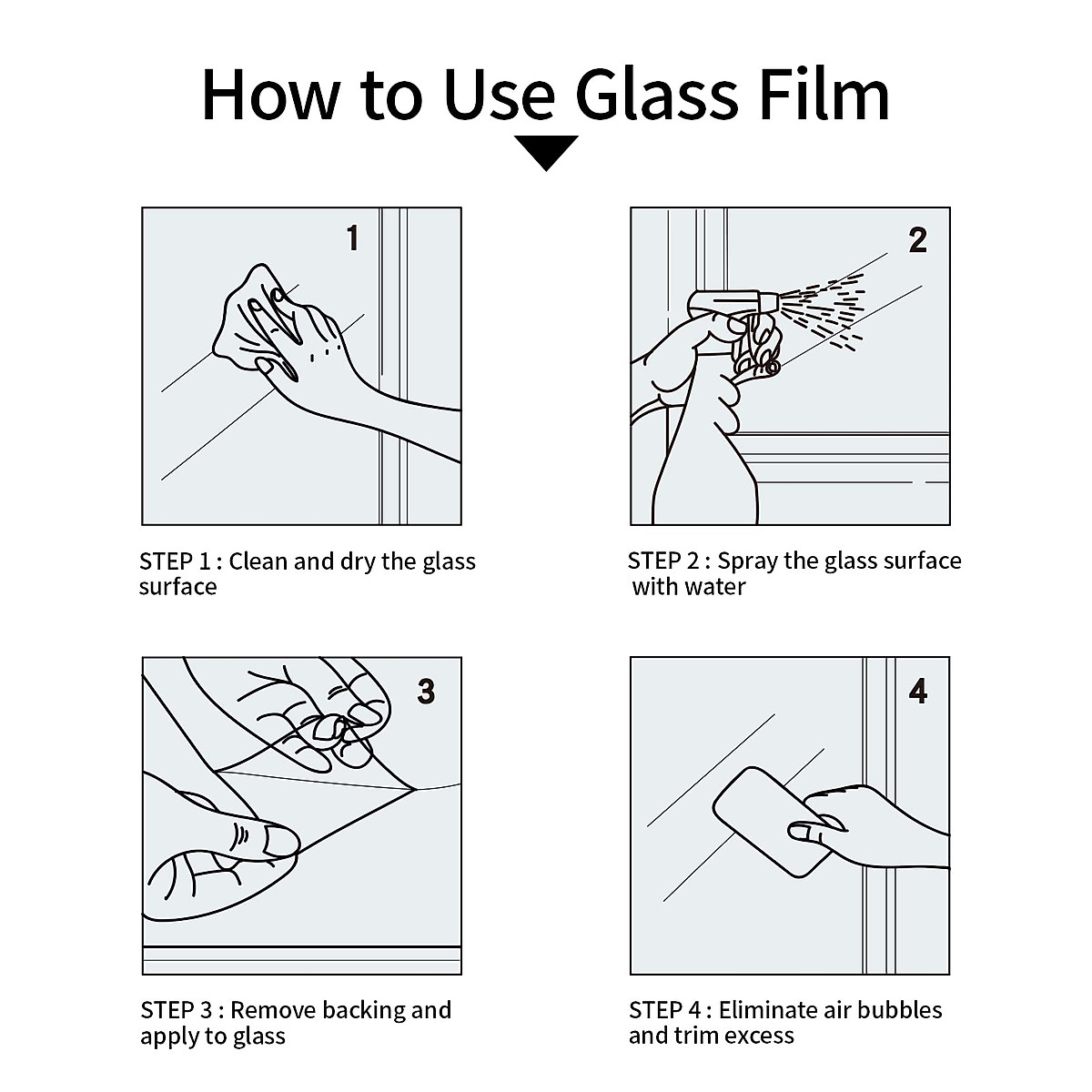 JiffDiff Window Privacy Film Frosted Glass Stain Stickers Boho Decorative Rainbow Non-Adhesive Static Cling Tinting for Home Bathroom 118.1''x17.3''