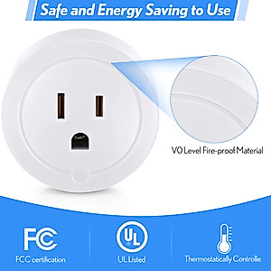 Feekoon Cold Weather Thermostatically Controlled Outlet On at 32-Degrees to 50-Degrees for Pond De-icers, Farm, RV (2)