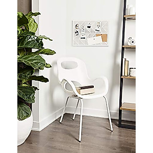 Umbra Trigon, Wall Mounted Bulletin Board, Magnetic Board, and Message Board, White