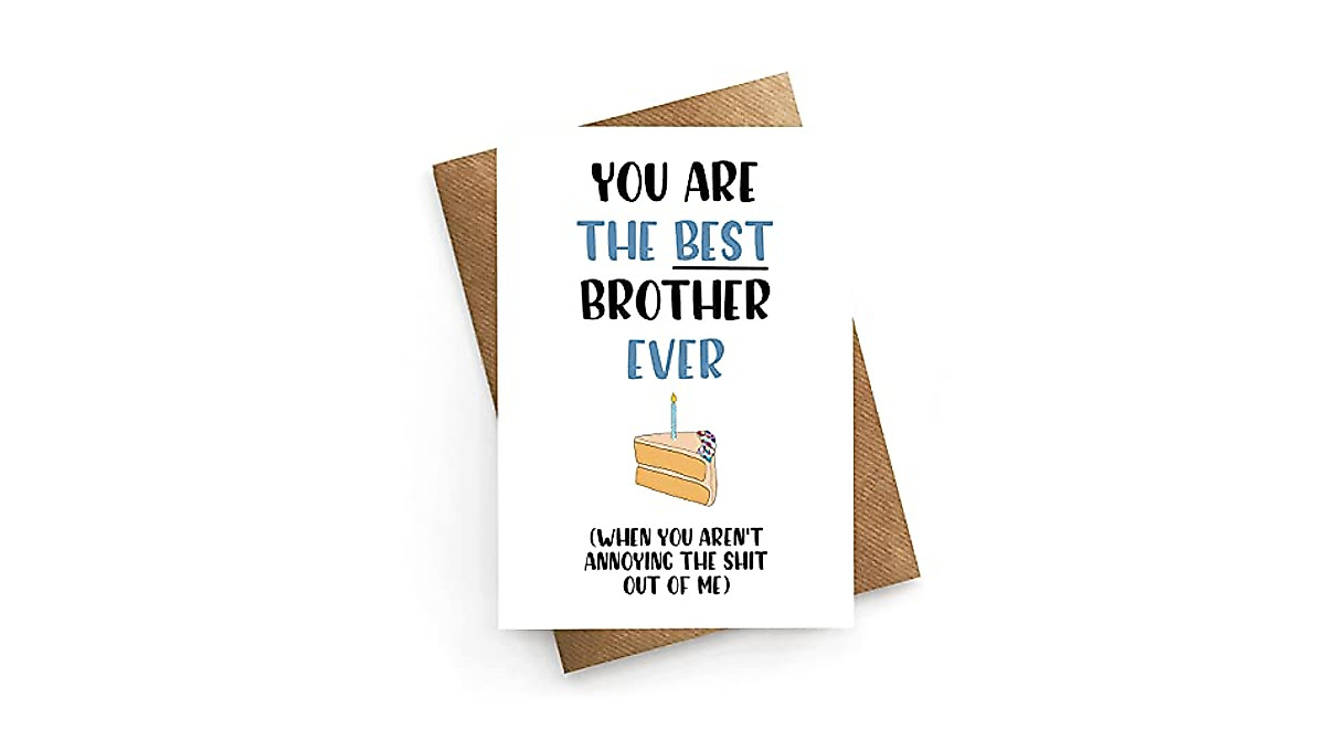 Funny Brother Birthday Card - Best Brother Ever | The Stuck Shop