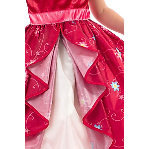 Little Adventures Ruby Princess Dress Up Costume (Medium Age 3-5) - Machine Washable Child Pretend Play and Party Dress with No Glitter
