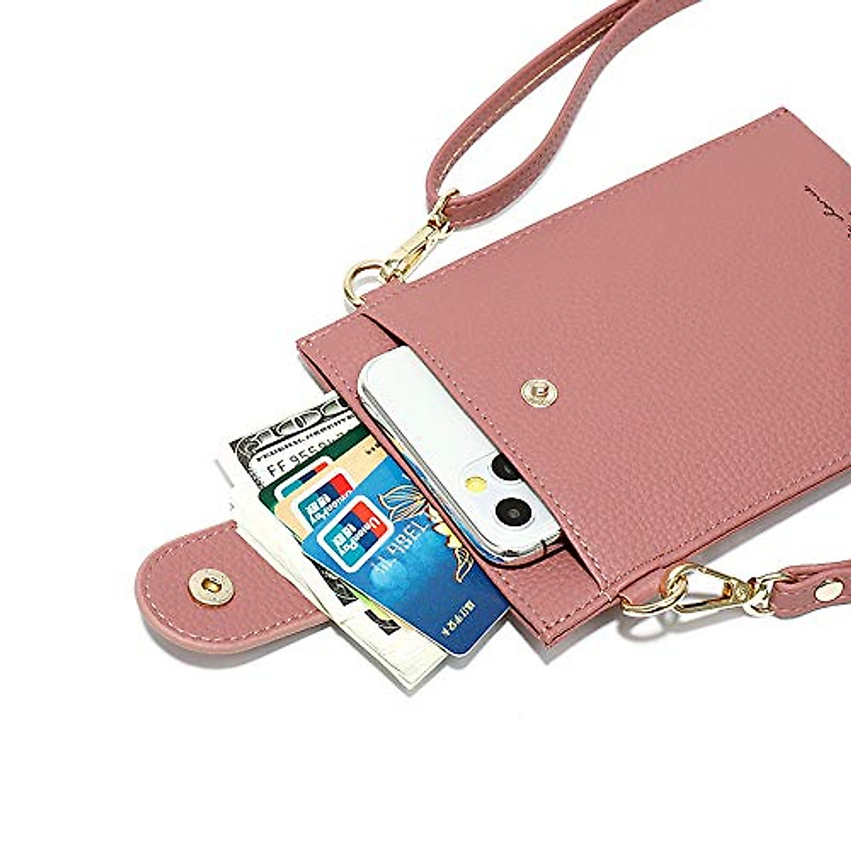Womens Crossbody Cellphone Bag Small Shoulder Purse Card Holder Wallet Pouch