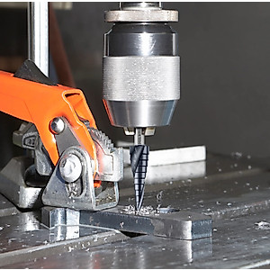 MACXCOIP Upgrade M35 Cobalt Step Drill Bit with Ultra TiAIN Coating, 1/8"-7/8" (3PCS) Unibit Step Bit with Double Sprial Flute, 1/4" Hex Shank for Metal, Stainless Steel, Aluminum, Copper, Wood