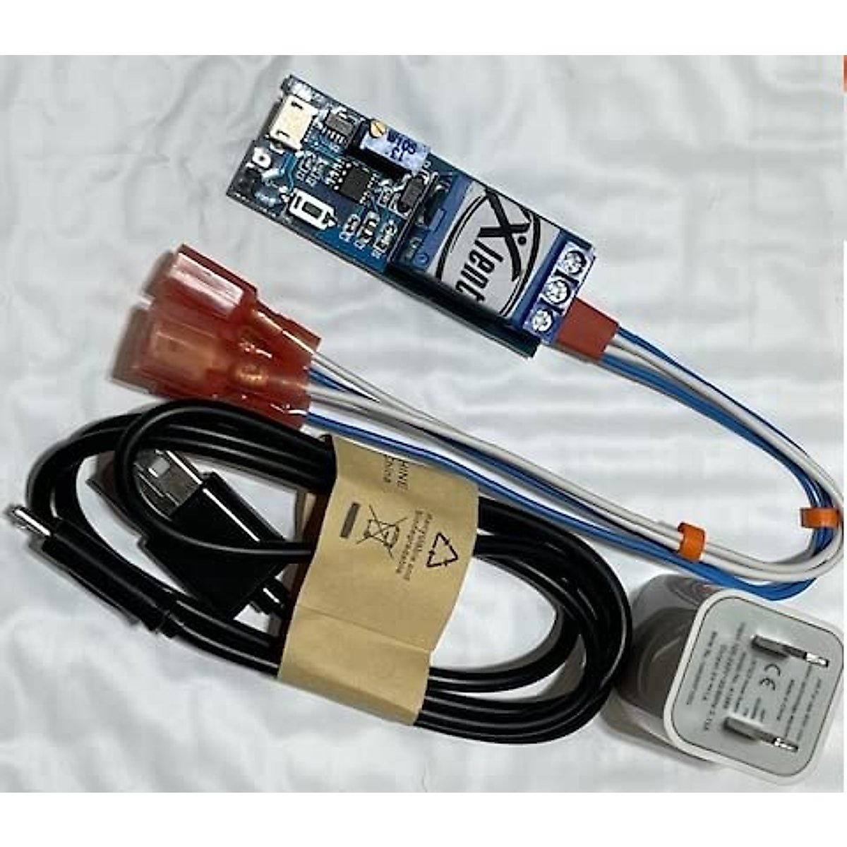 5 Volt Relay Switch KIT, NV 2020-2 Voice Control Your Fireplace from Anywhere and Works with Any Smart Outlet. (Relay Kit - with Power Adapter and Micro USB Cable) Xlentcomfortzone