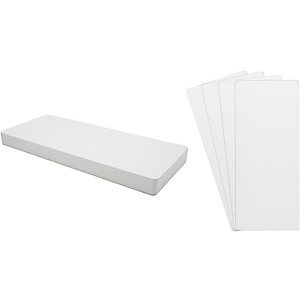 (30) 12" Record Divider Cards - FULL CUT NARROW- White, Heavy Duty 40mil - 6" x 14 1/4" - #12NS14NWH40