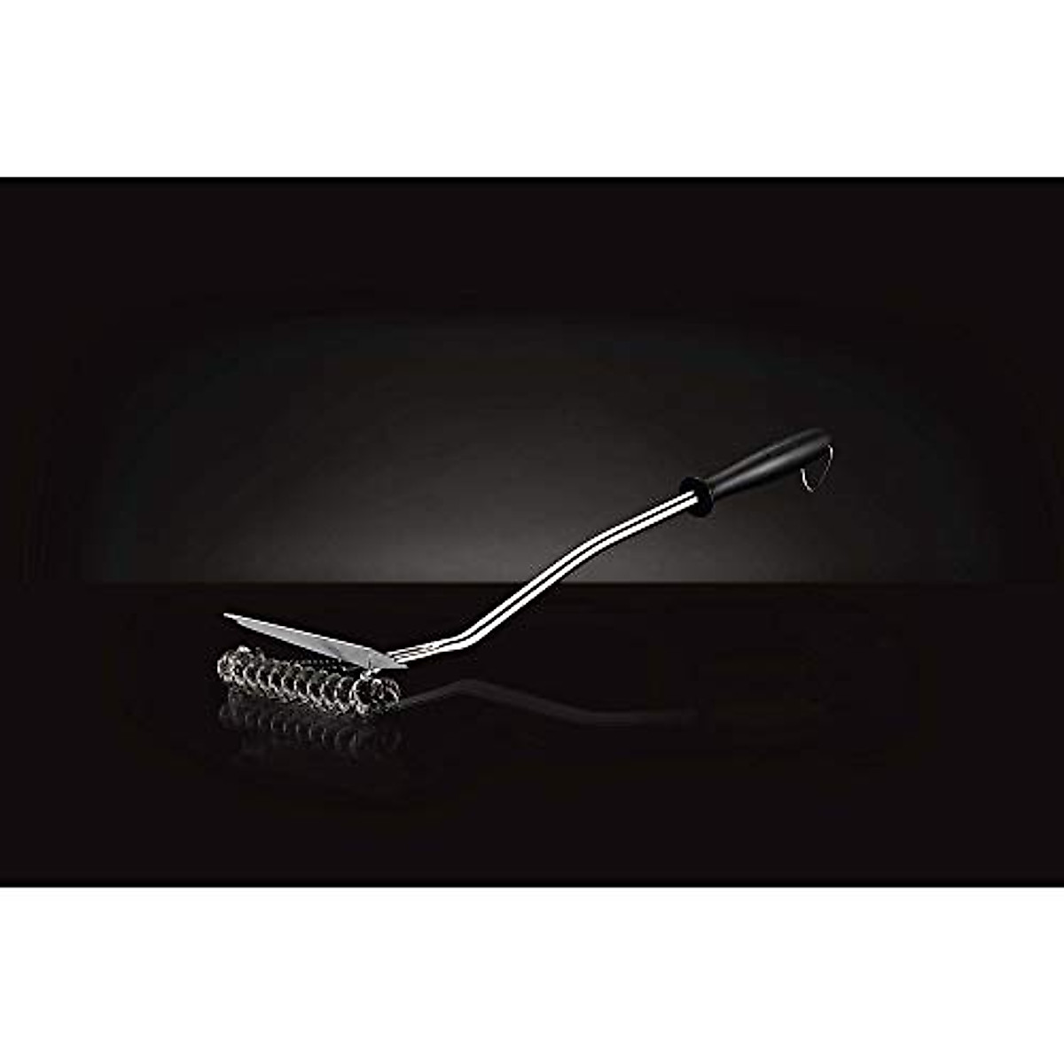 Napoleon Barbecue Grill Accessory 62055- Bristle Free Wide Grill Brush - BBQ Grill Maintenance Accessory, Stainless Steel Wire Coils, Stainless Steel Handle, for Stainless Steel Cooking Grids