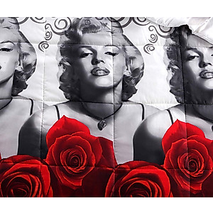 4Piece Bedding Sets 3D Home Textile Marilyn Monroe Oil Painting Queen Size Bedding Sets