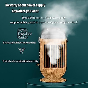 KALWEL,Portable Air Conditioners,Fans That Blow Cold Air,Mini Air Conditioner,Air Conditioner Portable for Room-3 Adjustable Speeds,USB,Support Remote Control,400ml,12V-for Bedroom,Office,RV,Camping