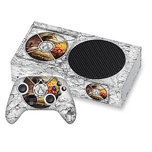 Head Case Designs Officially Licensed Assassin's Creed Logo Brotherhood Graphics Vinyl Sticker Gaming Skin Decal Cover Compatible with Xbox Series S Console and Controller Bundle