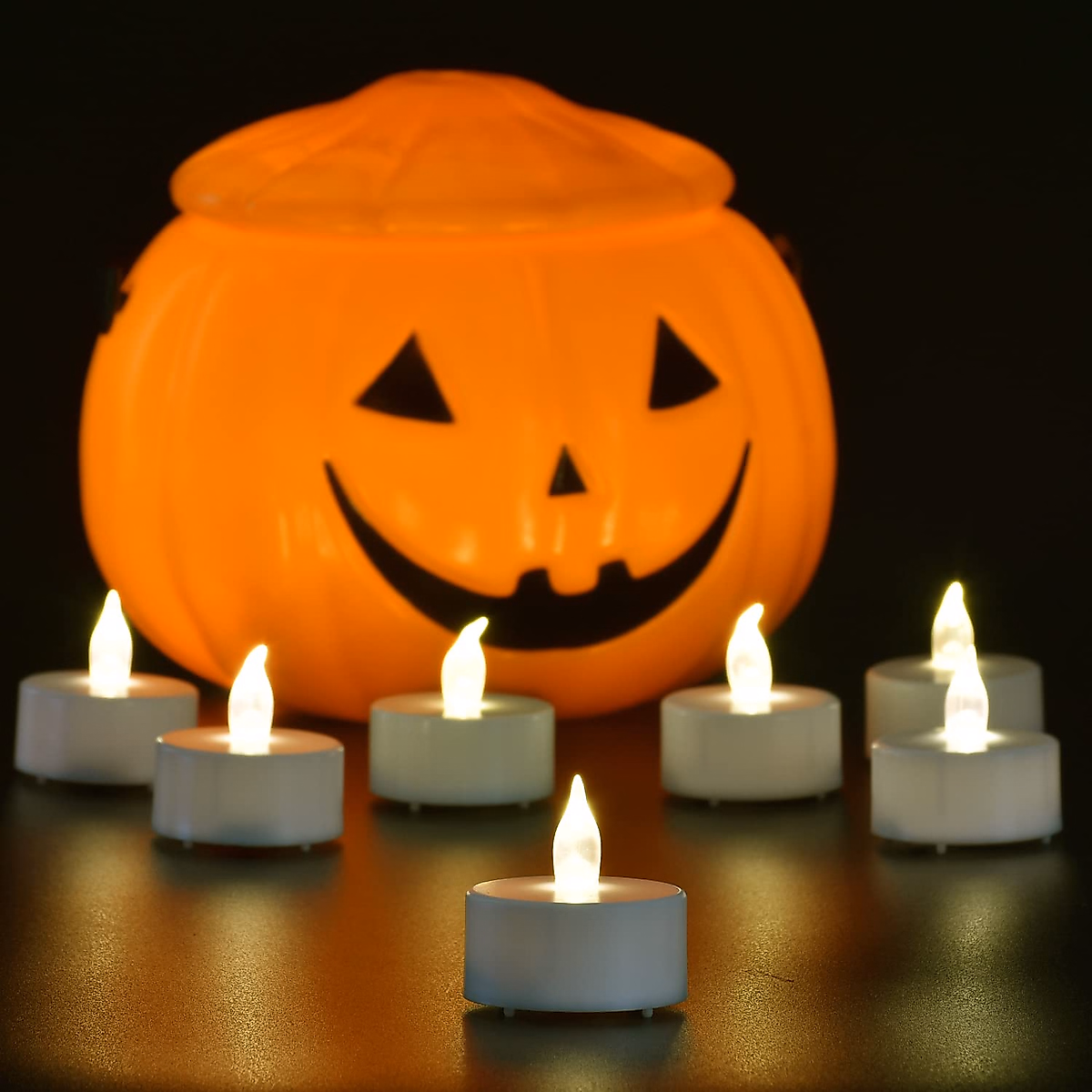 Candlium Tea Lights Battery Operated Candles,Set of 100 LED Tea Lights Flameless Candles Flickering Fake Tealights for Sweetest Day Wedding Decorations Party Home Celebration(100 pack Warm White)