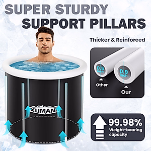 Ice Bath Tub, Ice Bath Tub for Athletes, Cold Plunge Tub Outdoor, Portable Ice Bath Tub, Ice Tub, Ice Cold Therapy Bath Outdoor, Ice Bath Tub For Adults, Cold Plunge Tub