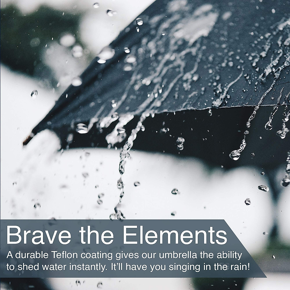 RainPlus Windproof Travel Umbrella - Compact, Automatic, Folding and Portable - Umbrellas For Rain for Men and Women - Car, Backpack, Purse, Strong & Wind Resistant (Green)