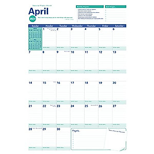 2024 Amy Knapp's Big Grid Family Organizer Wall Calendar: 17-Month Giant Fridge Calendar for Mom with 175+ Stickers (Hanging Family Plan Calendar, Thru December 2024)