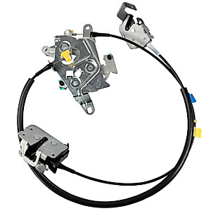 Nakuuly Left Driver Side Rear Door Lock Latch & Cable for Ford F250 F350 F450 F550 Super Duty 1999-2007, Upper and Lower Latches Assembly Replace 6C3Z-28264A01-A, 6C3Z28264A01A