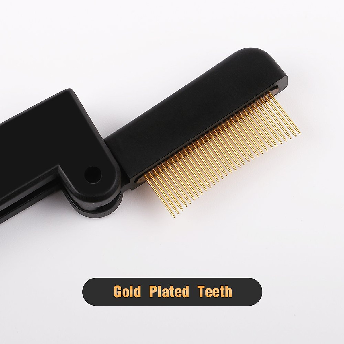 DUcare Eyelash Comb Separator Eyelashes Eyebrow Mascara Brush Applicator Eyelash Definer With Comb Cover Cosmetic Brushes Tool (Black)