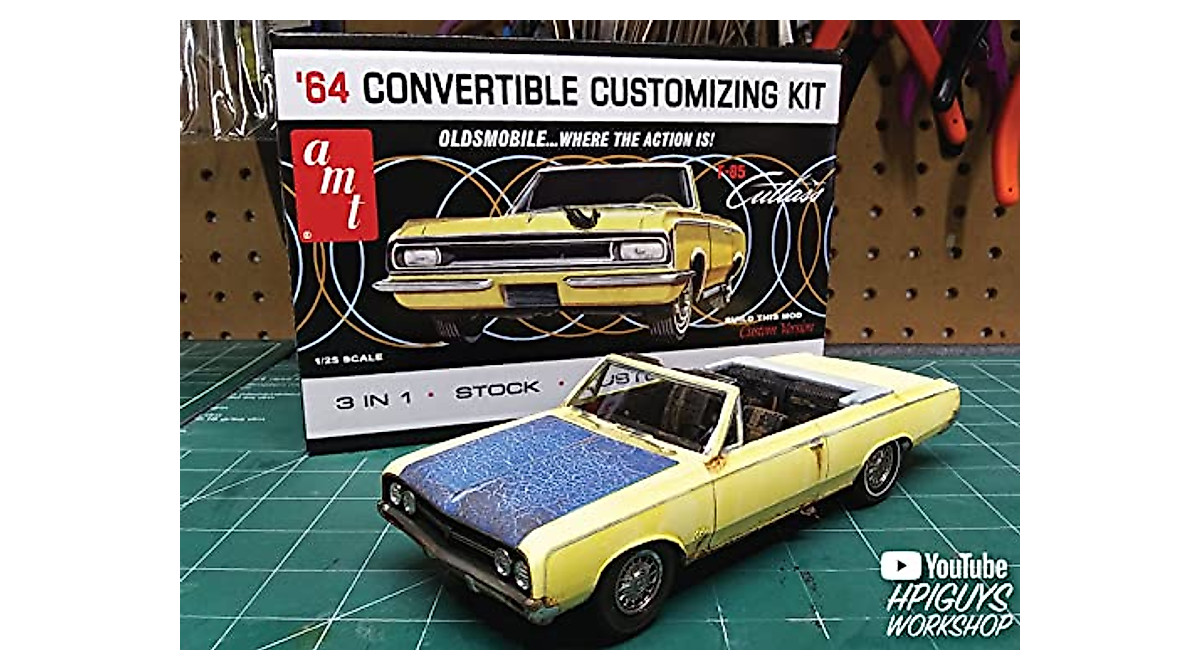 AMT 1964 Olds Cutlass F-85 Convertible Model Kit - Customizable & Detailed
