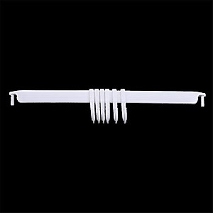 Idiytip 6 Row Waterproof Oilproof Strong Sticking Wall Hanger Corner Adhesive Hook Kitchen Bathroom Self Hooks Stick Home Decor,White