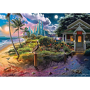 Buffalo Games - Beach Cabin - 300 Large Piece Jigsaw Puzzle