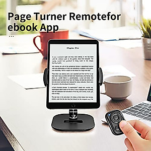 TIK TOK Bluetooth Remote Control,Kindle App Bluetooth Scrolling Page Turner for iPhone iPad Android, Camera Shutter Remote Control, 7 Buttons Support Tiktok Video Recording/Play/Pause/Give a Like