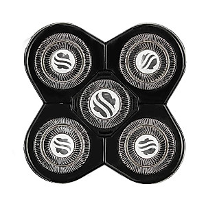 Skull Shaver Forte Replacement Shaver Head Blade Waterproof Electric Razor Wet & Dry Compatible with All Pitbull, Palm & Butterfly Kiss Shavers