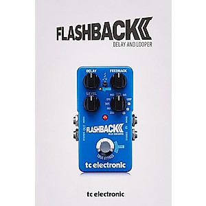 TC Electronic FLASHBACK 2 DELAY Legendary Delay Pedal with Groundbreaking MASH Footswitch, Crystal Delay Effect and Built-In TonePrint Technology, Blue