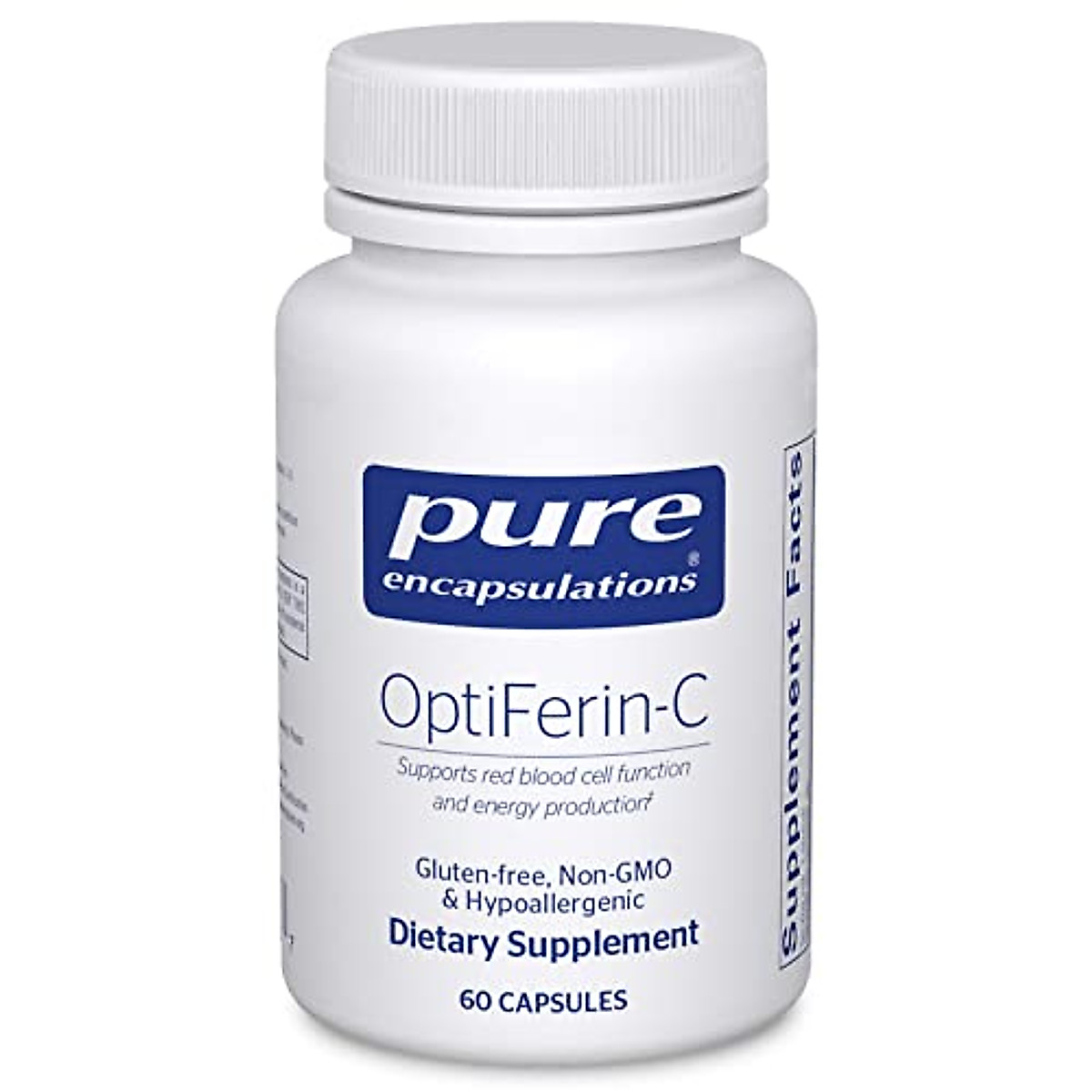 Pure Encapsulations OptiFerin-C | Iron Supplement to Support Healthy Skin, Iron Absorption, and Overall Immune System Health* | 60 Capsules