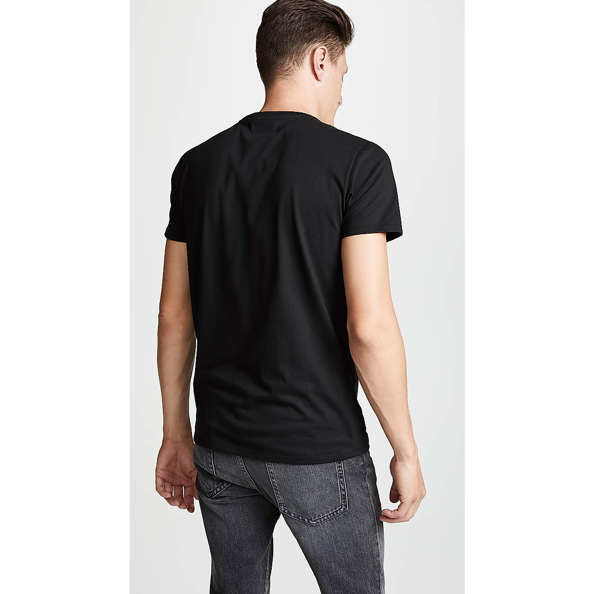 Lacoste mens Short Sleeve Crew Neck Pima Cotton Jersey T-shirt T Shirt, Black, XX-Large US