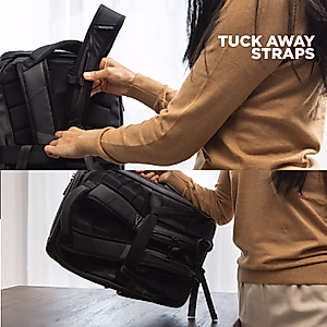 NOMATIC Travel Pack - 14L Water Resistant Laptop Bag - TSA-Ready Expandable Olive Backpack