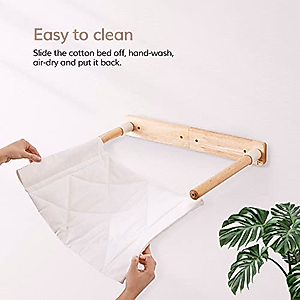 Furmia Cat Wall Hammock, Cat Wall Shelves, Cat Wall Furniture, Cat Wall Bed, Modern Wall Mounted Cat Shelves for Cats up to 40 lbs