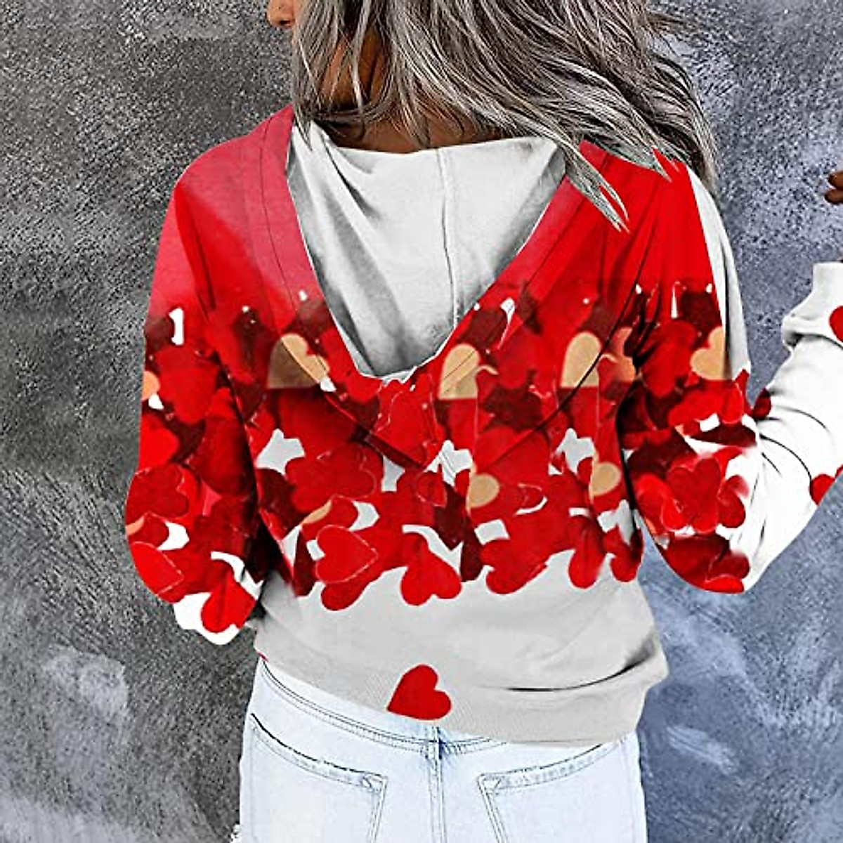 Huazi2 Bright Pink Long Sleeve Top Suetas De Its S Valentine Love Letter Girl Sie Off the Shoulders Sweaters for Women Holiday Sweaters for Women Plus White Sweater Tunic