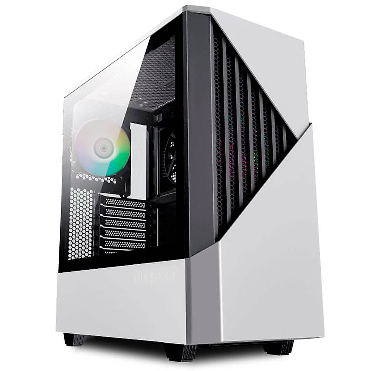 GAMEMAX Contac COC WB White / Black Steel / Tempered Glass ATX Mid Tower Computer Case