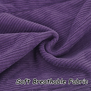 Kids Girls Harem Long Pants Bloomers Corduroy Trousers Loose Tracksuit Bottoms Purple, 4-5 Years