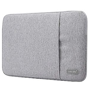Lacdo Laptop Sleeve Case for 14 inch New MacBook Pro M4/M3/M2/M1 Chips Pro Max A3112 A3401 A3185 A2918 A2992 A2779 2024-2021, 13.8" Surface Laptop 7th, 13.5" Surface Laptop 6 5 4 3 Computer Bag, Grey