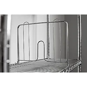 Omega 21" Wide Chrome Wire Shelf Divider