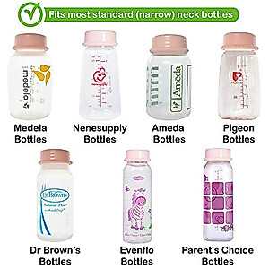 Nenesupply Travel Cap for Narrow Neck Feeding Bottle. Replace Dr Brown Travel Cap Dr Brown Cap and Medela Cap Bottle Cap for Dr Brown Bottle Dr Browns Bottle Medela Bottle Evenflow Bottle Ameda Bottle