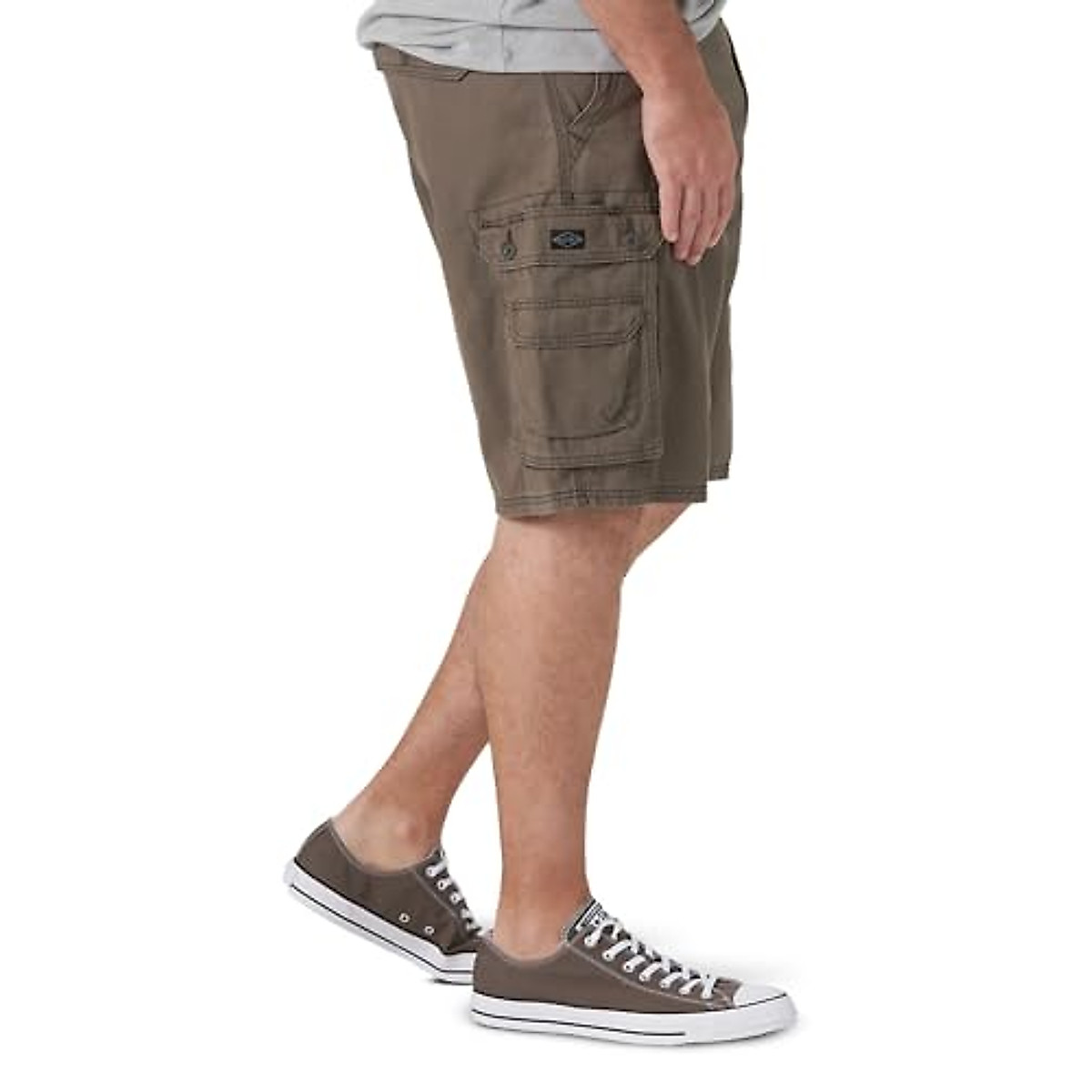 Lee Men's Big and Tall New Belted Wyoming Cargo Short, Vapor, 48