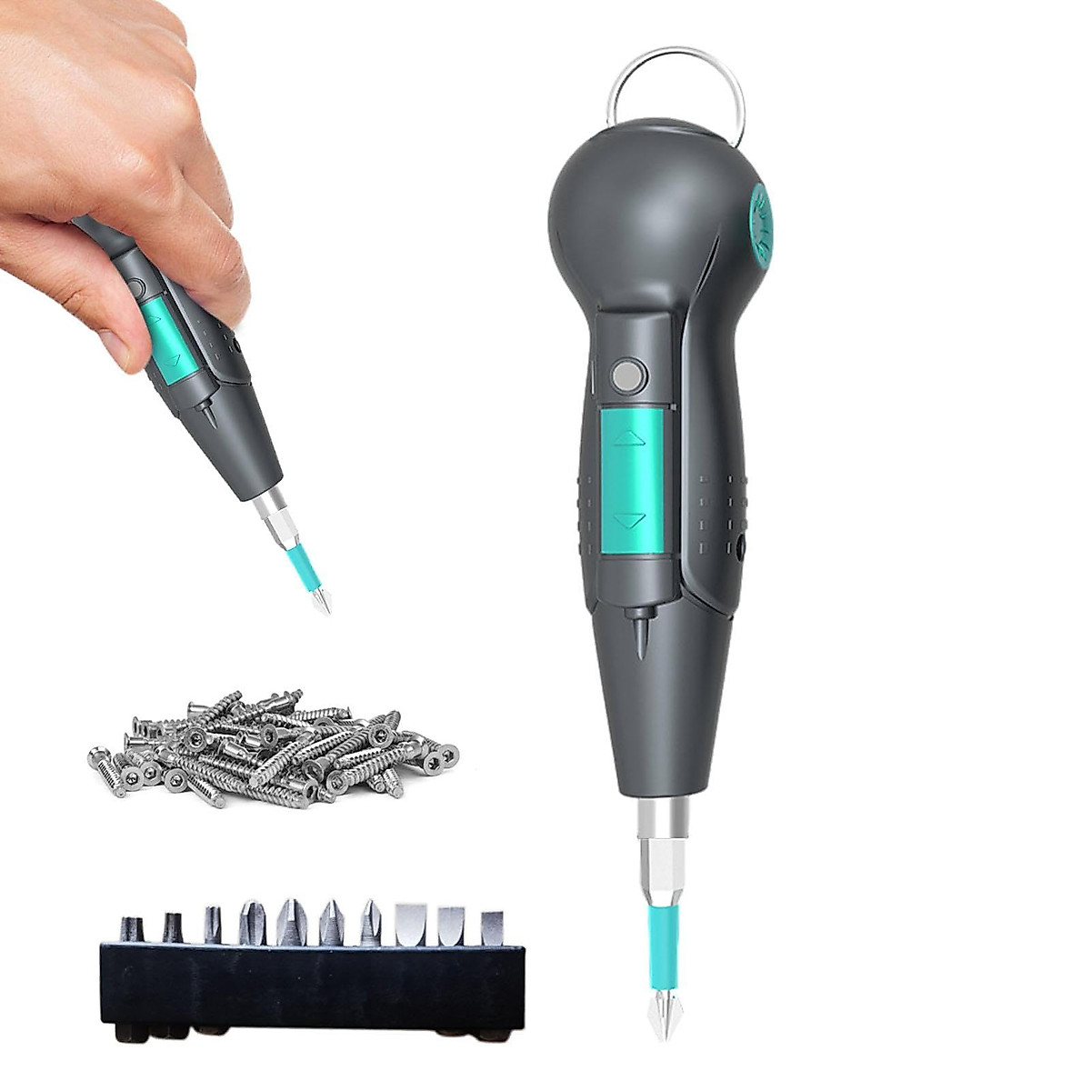 Electric Screwdriver Tool, Rechargeable 3.6v Multi Screwdriver, Cordless Drill with Mini Gourd Handle, Self-locking Electric Screw Guun, Power Screwdriver with Variety of Screw Heads for Home Repairs