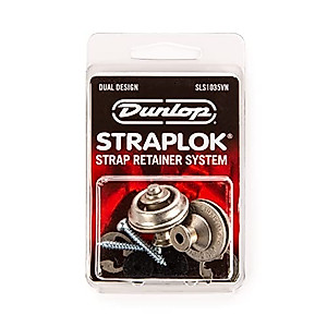 Jim Dunlop Vintage Nickel Dual Design Guitar Strap Locks (SLS1035VN)