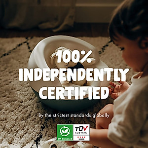 Eco by Naty Potty - Sustainable and Potty for Kids, Easy-to-Use Kid and Baby Potty Training Toilet with Flushable, Compostable Potty Liners, Green/White, (245531)