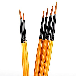 Nylon Hair Brush Painting Painting Brush Set, Nylon Hair Brush, Comfortable to Hold Office School Acrylic Paint for Watercolor Coloring