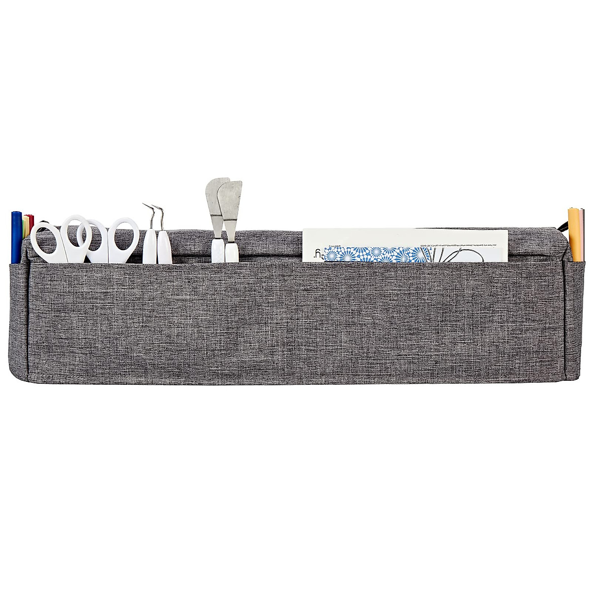 NICOGENA Dust Cover with 3 Back Pockets for Tool Set, Pens, Compatible for Cricut Cricut Explore Air 2, Cricut Maker, Cricut Explore Air, Cricut Explore One and Accessories, Grey