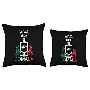 Mexican Pride Camisa Comala Colima Estado De Mexico Escudo Eagle Aguila Throw Pillow, 16x16, Multicolor