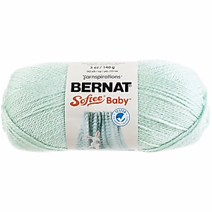 Bernat Softee Baby Yarn, 5 oz, Gauge 3 Light, Mint