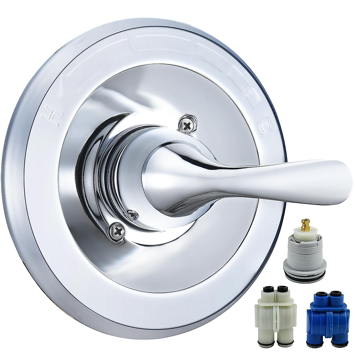 Replacement for Delta Classic 13 Series Single-Function Trim Kit, T13020 Chrome Shower Handle, Fit Delta Shower Valve R10000 Series (2 Style of Cartridge Included)
